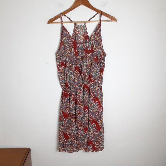 tea n rose | Dresses | Euc Tea N Rose Pattern Spaghetti Strap Dress See ...